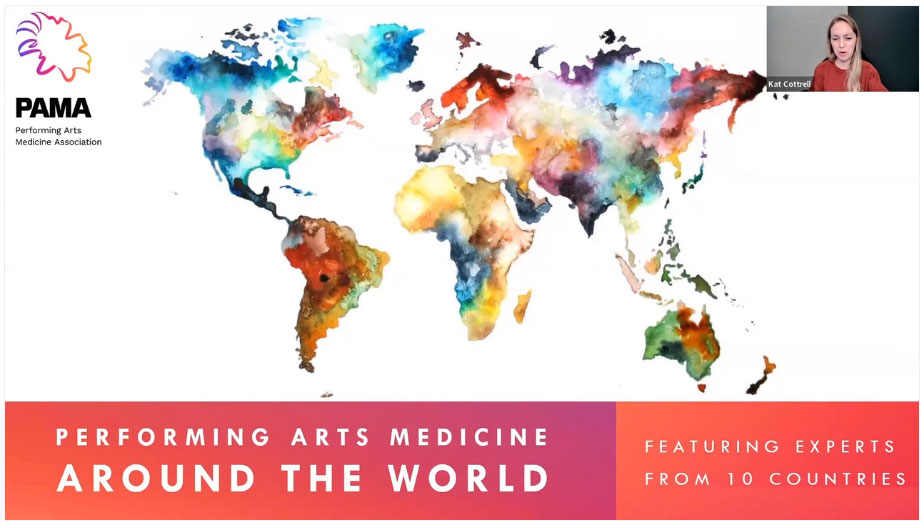 Webinar: Performing Arts Medicine Around the World - PAMA